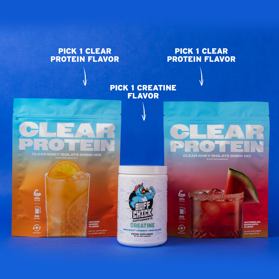 Clear Protein & Creatine Bundle – Buff Chick Supplements