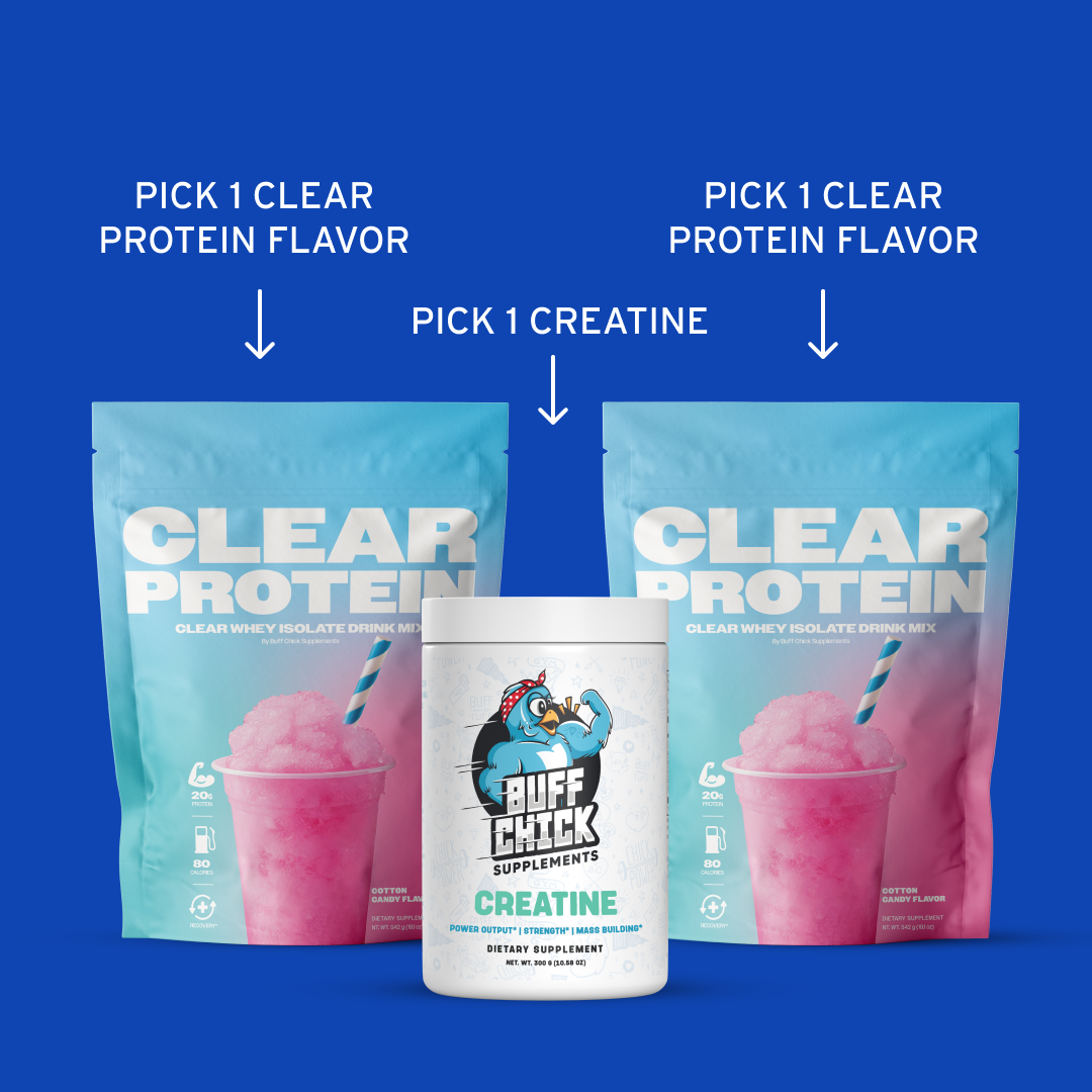 Clear Protein & Creatine Bundle – Buff Chick Supplements